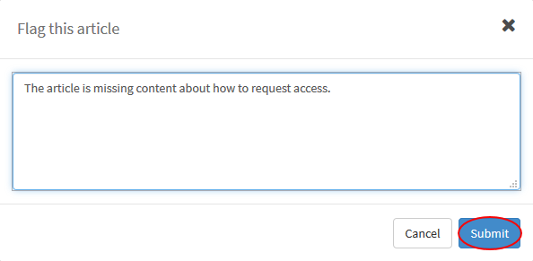 - ServiceNow - Flag a Knowledge Article for Review - Knowledge Portal