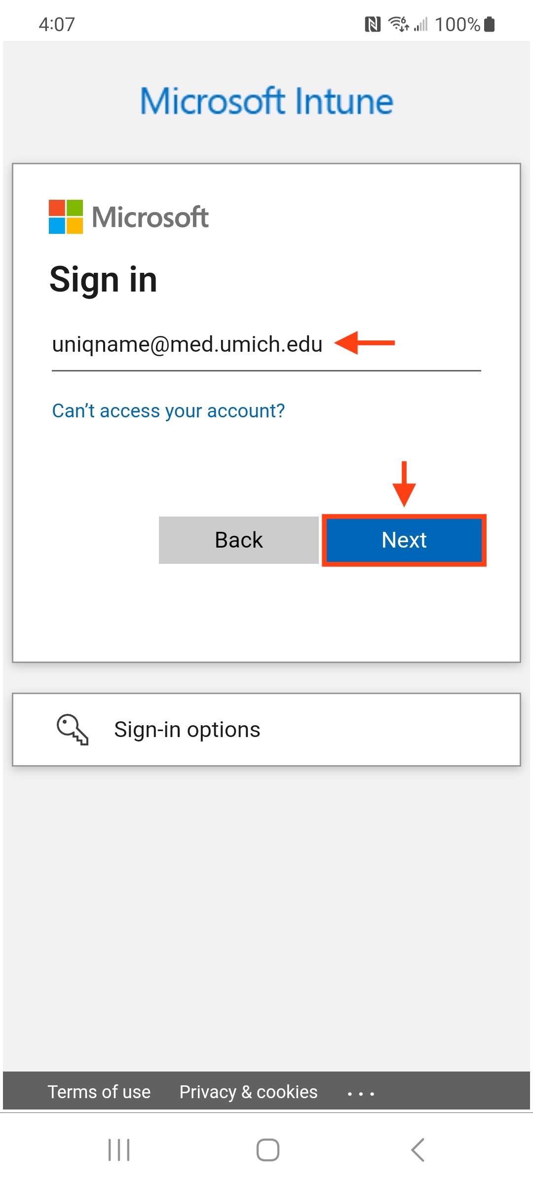 - Intune Mobile - Enroll a Personal Android Device - Knowledge Portal