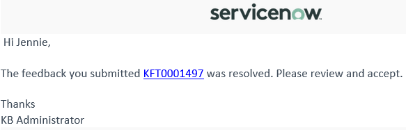 - ServiceNow - Flag a Knowledge Article for Review - Knowledge Portal