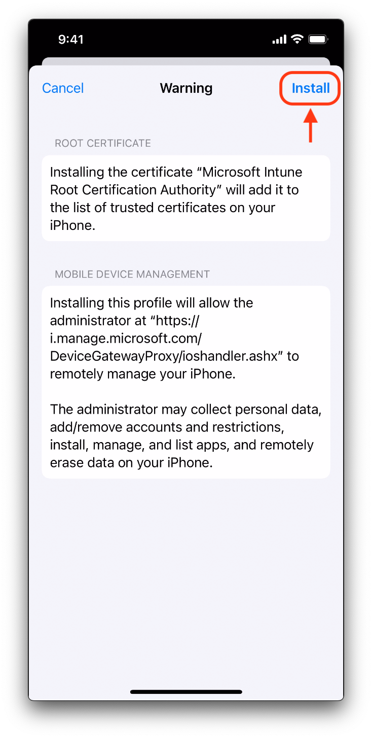 - Intune Mobile - How to enroll an iPhone or iPad - Knowledge Portal