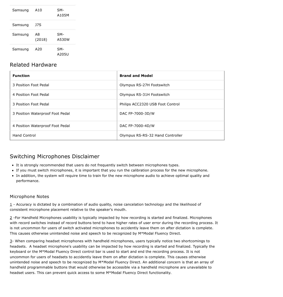 - Fluency Suggested Microphone List - Michigan Medicine - Help Center